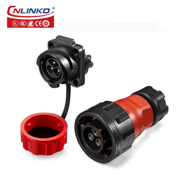 Quality Cnlinko YM 24 3 Pin Plastic Circular Single Hole Waterproof Aviation Plug for sale