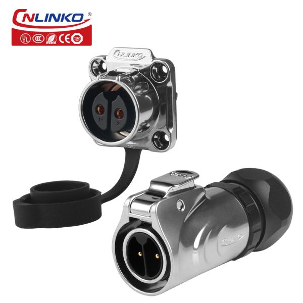 Quality Cnlinko Connector Manufacturer LP20 2 Pin IP68 Screw Type Waterproof Wire Connector for sale