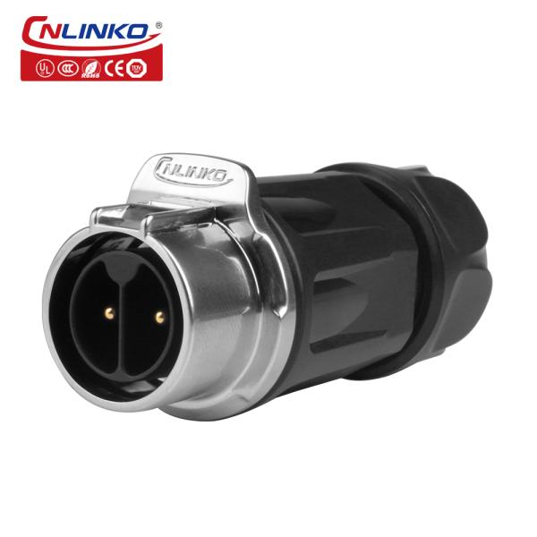 Quality Cnlinko Connector Manufacturer LP20 2 Pin IP68 Screw Type Waterproof Wire for sale