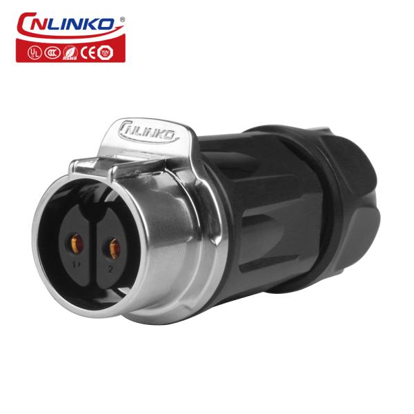 Quality Cnlinko Connector Manufacturer LP20 2 Pin IP68 Screw Type Waterproof Wire for sale