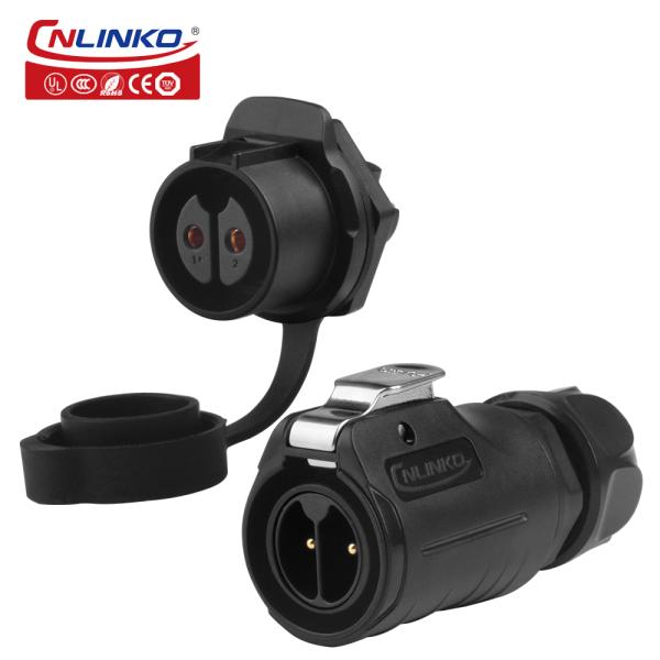 Quality Cnlinko LP20 Series 2 Pole Locking Screw Type LP-20-2 Pin Wiring Screw Plastic Circular Waterproof Aviation Plug Connector for sale