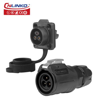China Cnlinko LP16 3 Pin Ip68 Connector Plastic Wiring Screw Circular Waterproof Aviation Plug Connector 3 Pin Electric Wire Connector for sale
