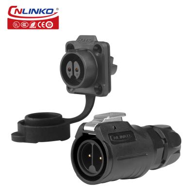 China Cnlinko Lp16 Power Function 2 Pin Plastic Wiring Screw Aviation Plug Connector Pole Locking Screw Type IP68 Waterproof Connector for sale