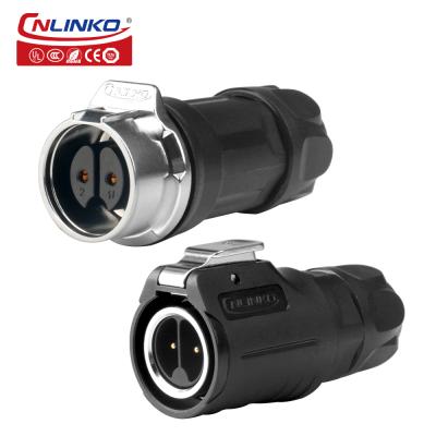 China Cnlinko LP-16-2 Pin Plastic and Metal Aviation Connectors Wiring Screw Circular Waterproof Aviation Plug Connector for sale