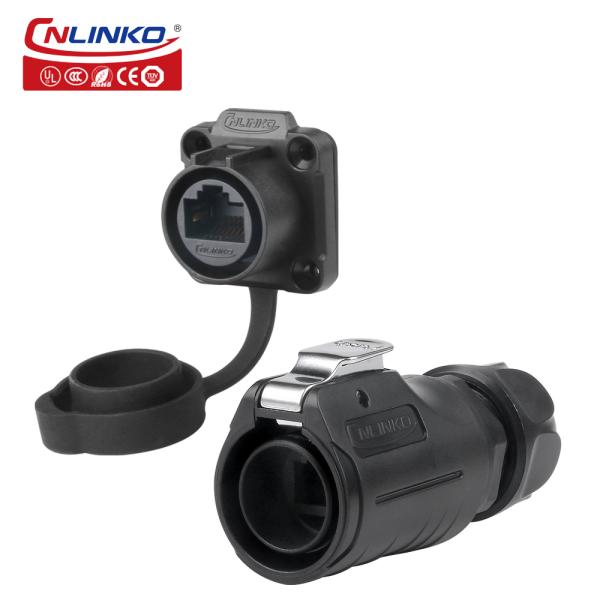 Quality Cnlinko LP20 RJ45 Plastic Circular Waterproof Aviation Connector signal Rj45 for sale