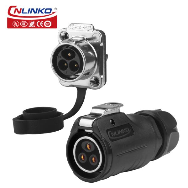 Quality Cnlinko Connector Manufacturer LP20 M20 3 Pin IP68 Screw Type Pin Wiring Screw Wire Connector Electrical for sale