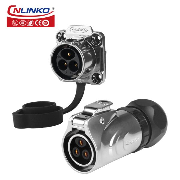 Quality Cnlinko LP-20 3 Pin IP68 Screw Type Pin Wiring Screw Metal Circular Waterproof 3 for sale