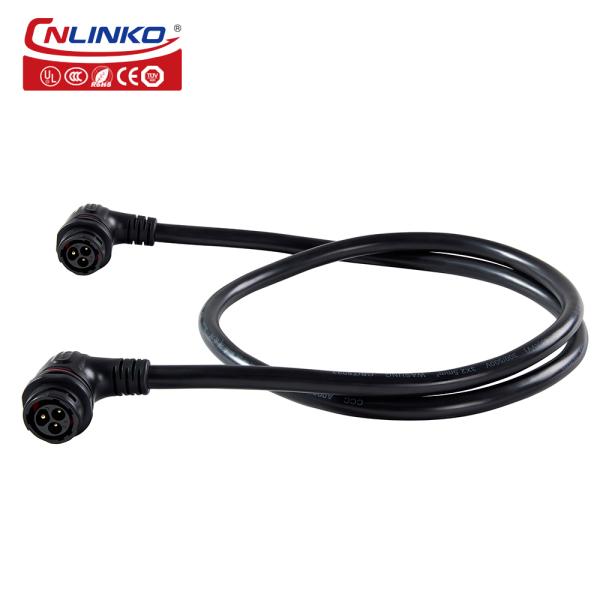 Quality Cnlinko YM 20 3 Pin Overmolded Plastic and Wire Circular IP68 Waterproof for sale