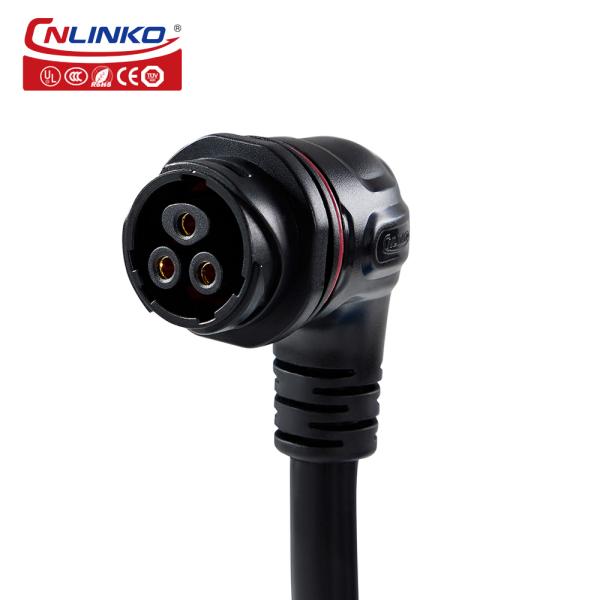 Quality Cnlinko YM 20 3 Pin Overmolded Plastic and Wire Circular IP68 Waterproof for sale