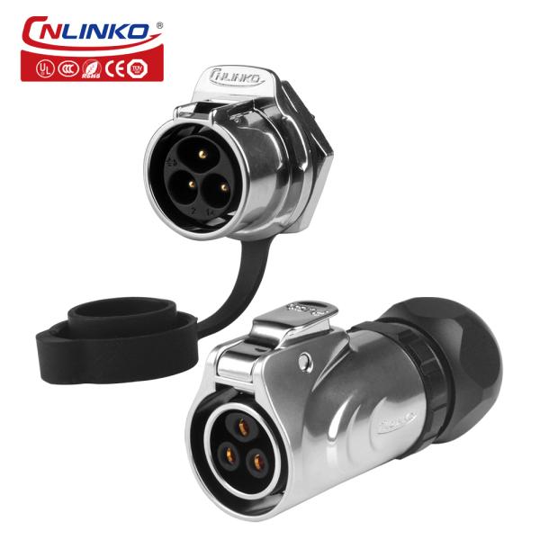 Quality Cnlinko LP-20 3 Pin Wiring Screw Metal Circular Waterproof Aviation Plug Connector for sale