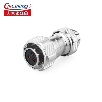 China CNLINKO M20 Waterproof Circular Connector 12v Battery Plug Socket 3 Pin Connector for sale