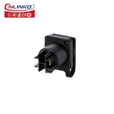 China CNLINKO YF-24-C03PE-01-001 Power Quick Plug Socket Ip68 Waterproof Connector Male and Female 20A 3 Pin XLR Powercon Connector for sale