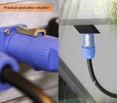 China 20A Power Plug 3 Pin Female Waterproof Power Plug for DC to AC Quick Connector for sale