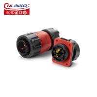 China CNLINKO 20A Machine Electrical Wire Connector 2 Pin Waterproof Cable Plug Socket PBT Plastic M20 Circular Connector for sale