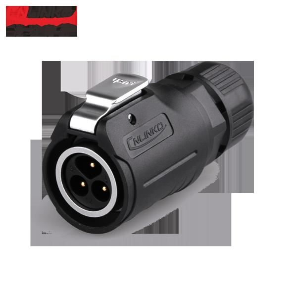 Quality Cnlinko Industrial Plug Ip68 Power Connector Plastic and Metal LP16 9 Pin Male Female Led Waterproof Wire Circular Connector for sale