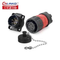 China 5 Pin Plug Wiring Waterproof Connector with Bayonet Socket Wiring Cable for sale