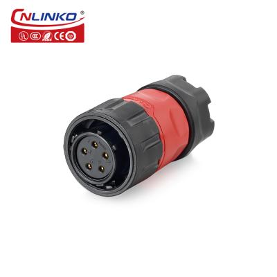 China 5 Pin Plug Wiring Waterproof Connector with Bayonet Socket Wiring Cable for sale