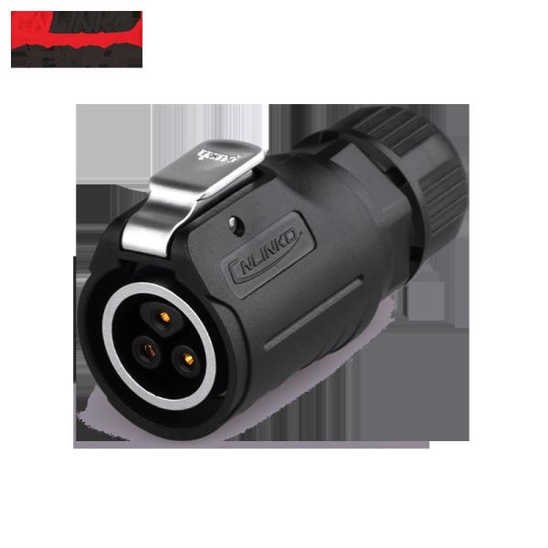 Quality Cnlinko Industrial Plug Ip68 Power Circular Connector Plastic and Metal LP16 2 3 4 5 7 8 9 Pin Male Female Waterproof Connector for sale