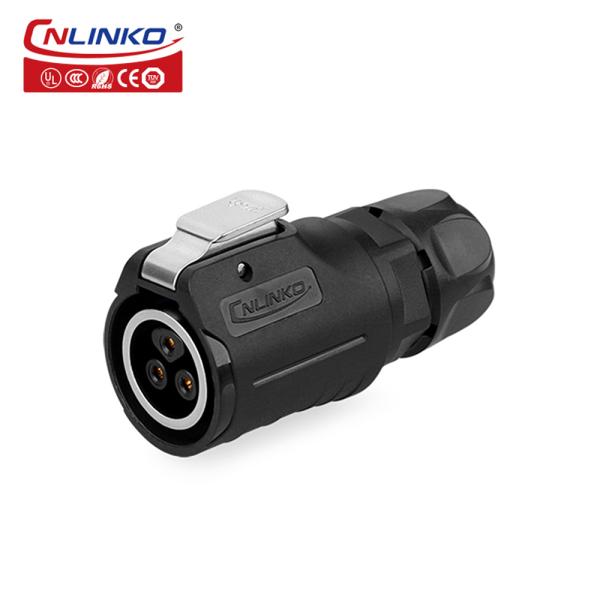 Quality CNLINKO Waterproof Push-pull Connector 3 Pin Customize Power Connector Plug for sale