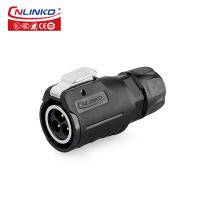 China CNLINKO Waterproof Push-pull Connector 3 Pin Customize Power Connector Plug Audio Female Socket for sale