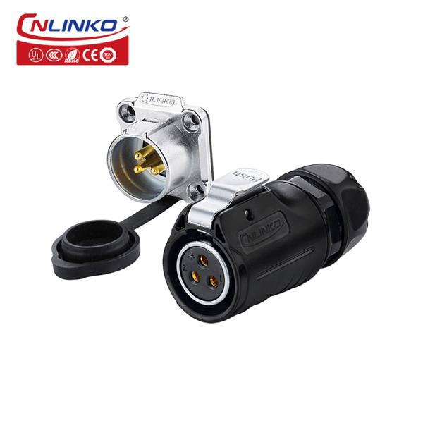 Quality Cnlinko Connector M20 High Current Battery Connector 3 Pin Plastic and Metal for sale