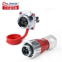 Quality M24 Electrical 3 Pin Industrial Waterproof Power Connector IP68 Waterproof for sale