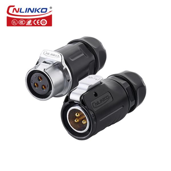 Quality Cnlinko Connector M20 High Current Battery Connector 3 Pin Plastic and Metal for sale