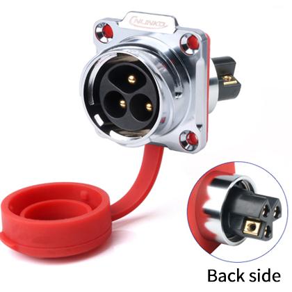Quality M24 Electrical 3 Pin Industrial Waterproof Power Connector IP68 Waterproof for sale