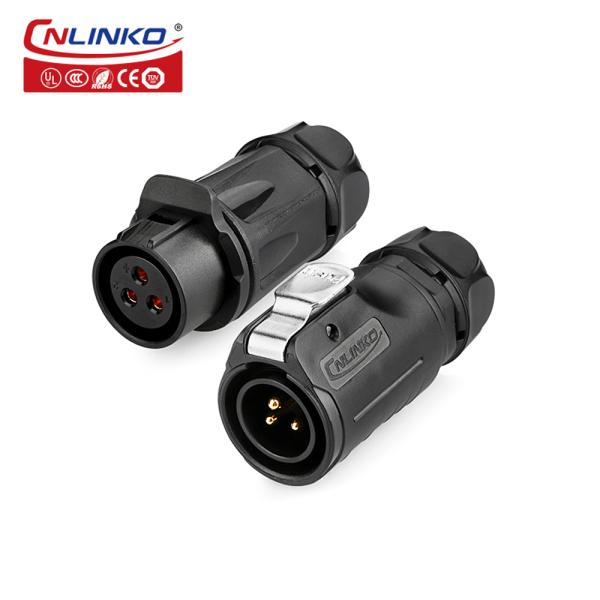 Quality CNLINKO Competitive LP20 Solder Type Front Panel Mount 3 Pin Waterproof IP68 Pin for sale
