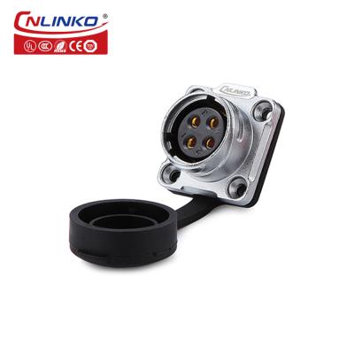 China Cnlinko Waterproof Power Plug 20A 4 Pin Connector for Led Lighting for sale