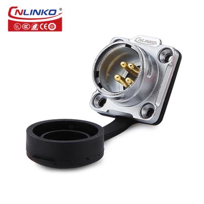 China Cnlinko Waterproof Power Plug 20A 4 Pin Connector for Led Lighting for sale