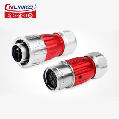 China Cnlinko Waterproof Power Plug 20A 4 Pin Connector for Led Lighting for sale