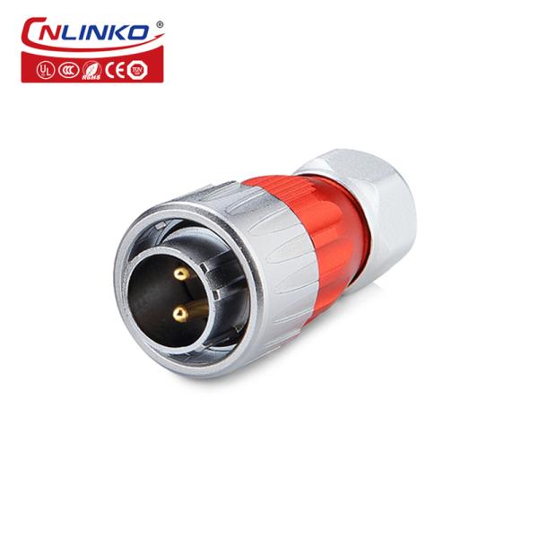 Quality CNLINKO M20 Metal Connector Plug 220V 2 Pin Waterproof Electrical Wire Connector for sale