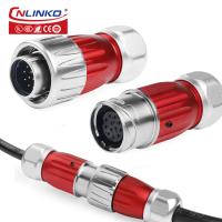 Quality CNLINKO M20 12 Pin Connector Male Female Round Power Cable Plug Socket for sale