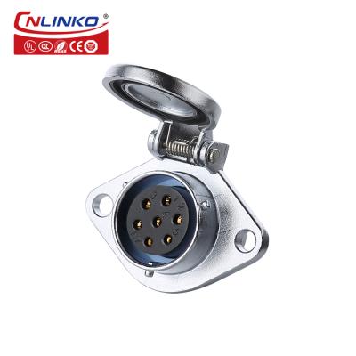 China Cnlinko 3 4 5 7 9 12 Pin Push Pull Circular IP68 Waterproof M20 Plug Socket Connector for for Solar Energy Systems for sale