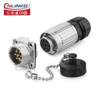 Quality CNLINKO 7 Pin IP68 Waterproof M20 Metal Wire Connector With 16-18AWG for sale