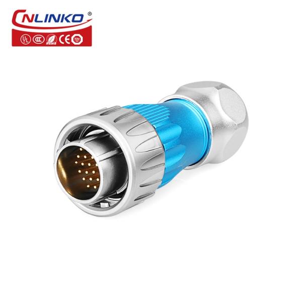 Quality Metal Shell M24 10 Pin Waterproof Circular Connector Automotive 10 Contact Power for sale