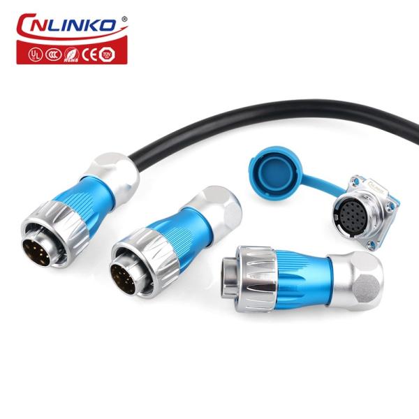 Quality Metal Shell M24 10 Pin Waterproof Circular Connector Automotive 10 Contact Power for sale