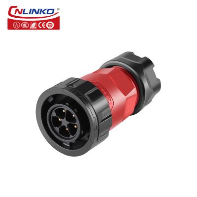 China Cnlinko Electrical Connectors 220v Waterproof Male Cable 5 Pin DC Connector Power Plug Socket Power Adapter Cable for sale