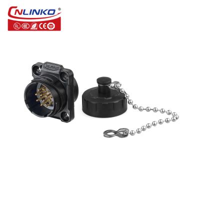 China CNLINKO Connector Supplier YM Series M20 Plug and Socket Plastic Shell 9 Pin Connector Waterproof Connectors Pins for sale