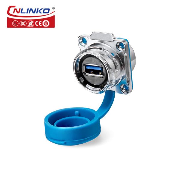 Quality CNLINKO IP68 Waterproof DH24 USB Cable Extension Usb Port Front Panel Mount for sale