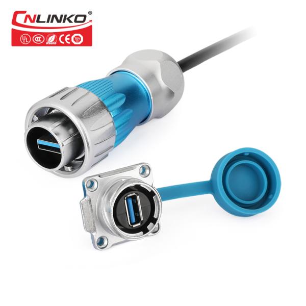 Quality CNLINKO IP68 Waterproof DH24 USB Cable Extension Usb Port Front Panel Mount for sale