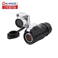 Quality CNLINKO 12 Pin Electrical Connector M20 Circular Connector 5A Panel Mount Screws for sale