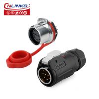 Quality CNLINKO M24 Plug and Socket 10 Pin Aviation Waterproof Power signal Cable Plug for sale