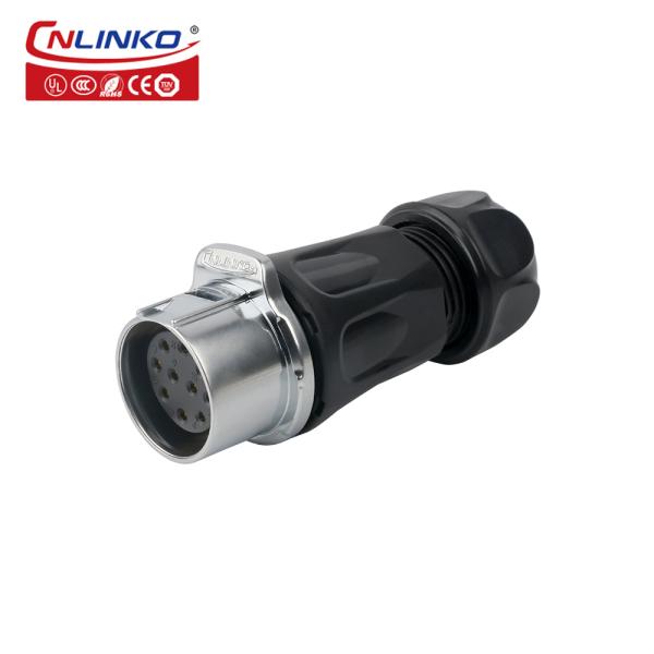 Quality CNLINKO M24 Plug and Socket 10 Pin Aviation Waterproof Power signal Cable Plug for sale
