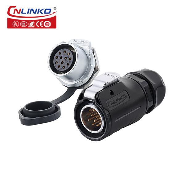 Quality CNLINKO Multi Pin Industrial Connector 12 Pin Outdoor IP68 Waterproof Connector for sale