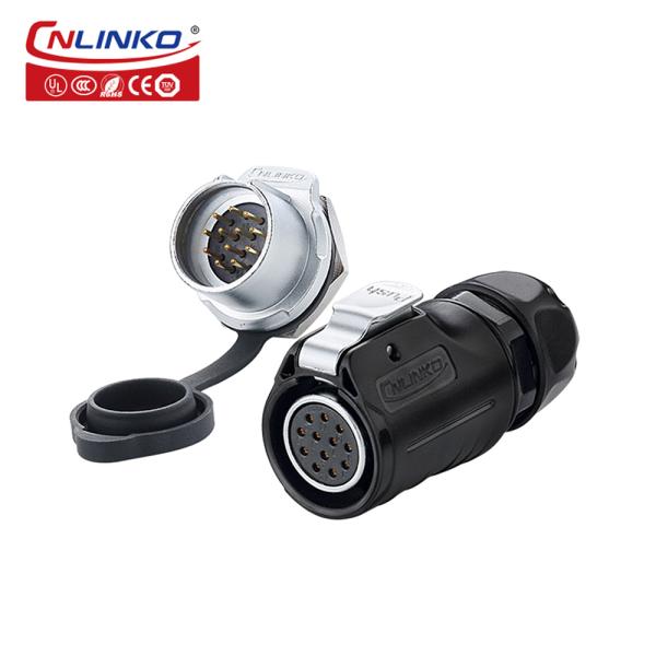 Quality CNLINKO Multi Pin Industrial Connector 12 Pin Outdoor IP68 Waterproof Connector for sale