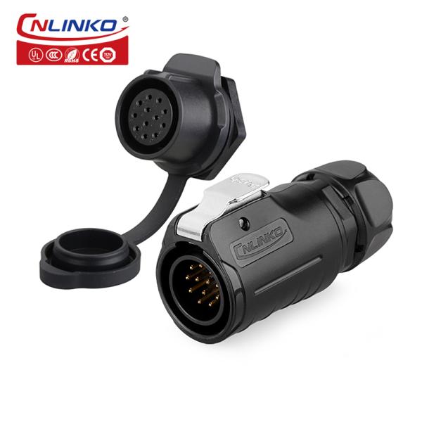 Quality CNLINKO Multi Pin Industrial Connector 12 Pin Outdoor IP68 Waterproof Connector for sale