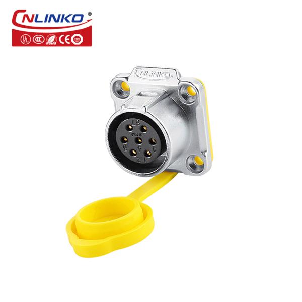 Quality CNLINKO M20 7 Pin Male Female Electrical Plug Waterproof Multi Core Cable for sale