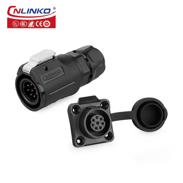Quality CNLINKO  LP16 8 Pin Welding Cable Plug Connector M16 Male Female Plastic Aviation Wire Connectors for Monitor Signal Equipment for sale